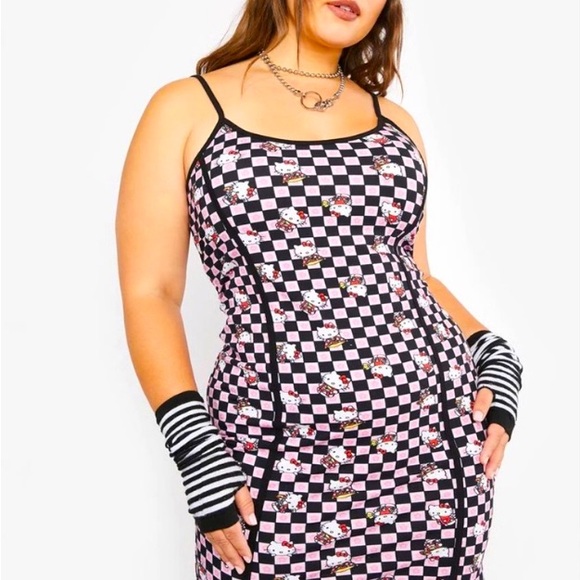 Hello Kitty | Dresses | Rare Hello Kitty Checkered Dress | Poshmark